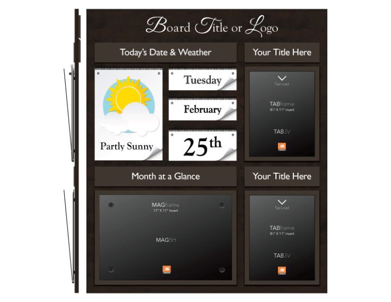Date and weather boards ideal for long term care resident home areas